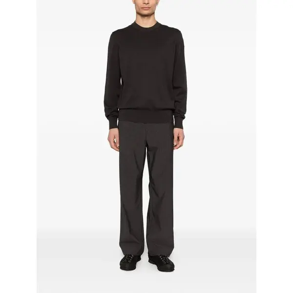 PARAJUMPERS Ribbed Crew Neck Sweatshirt With Logo Patch