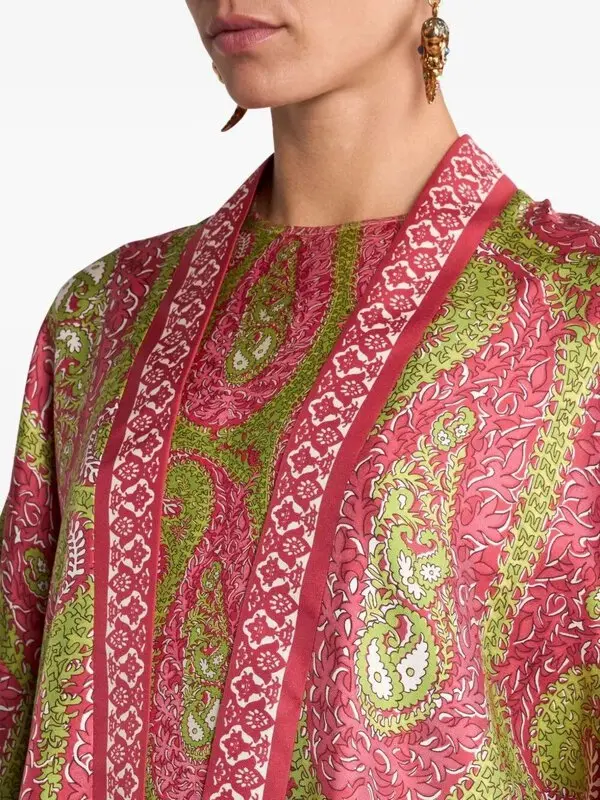 Etro Printed Silk Jacket - Multicolor