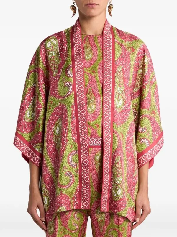 Etro Printed Silk Jacket - Multicolor