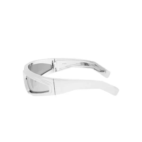 Rick Owens Sunglasses With Silver Geometric Frame