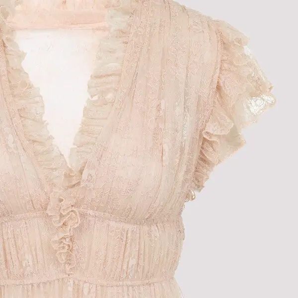 Alberta Ferretti Lace Long Dress - Multicolor