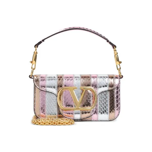 Valentino Garavani Small Snake Skin Shoulder Bag