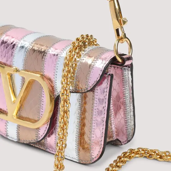 Valentino Garavani Small Snake Skin Shoulder Bag