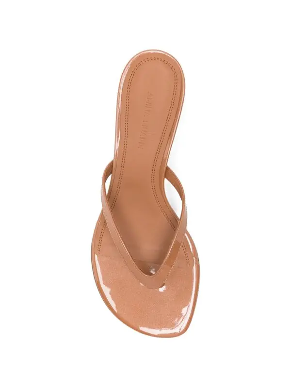 Amina Muaddi Juliette Thong Sandals - Multicolor