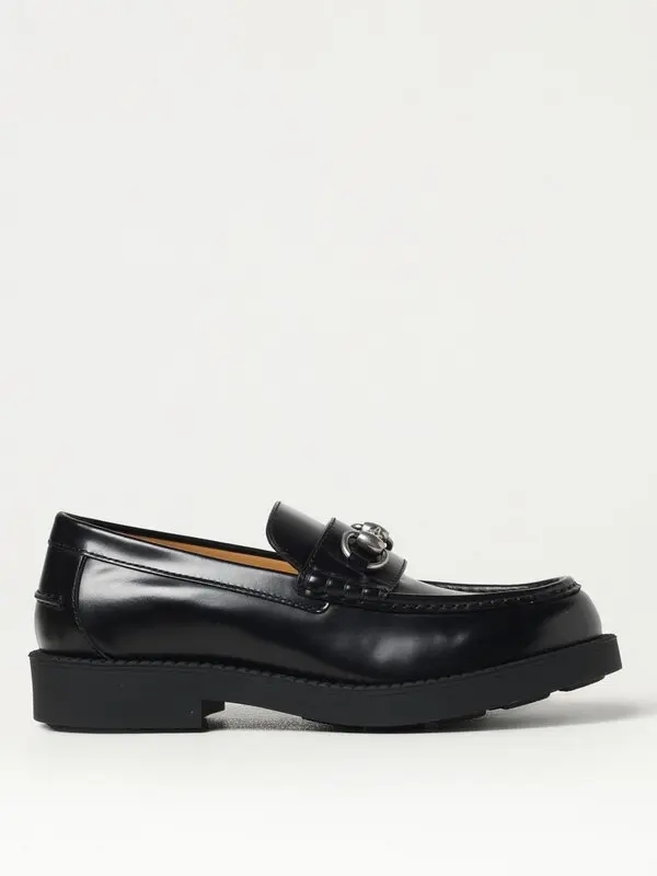 Gucci Calfskin Loafers With Horsebit Detail - Black