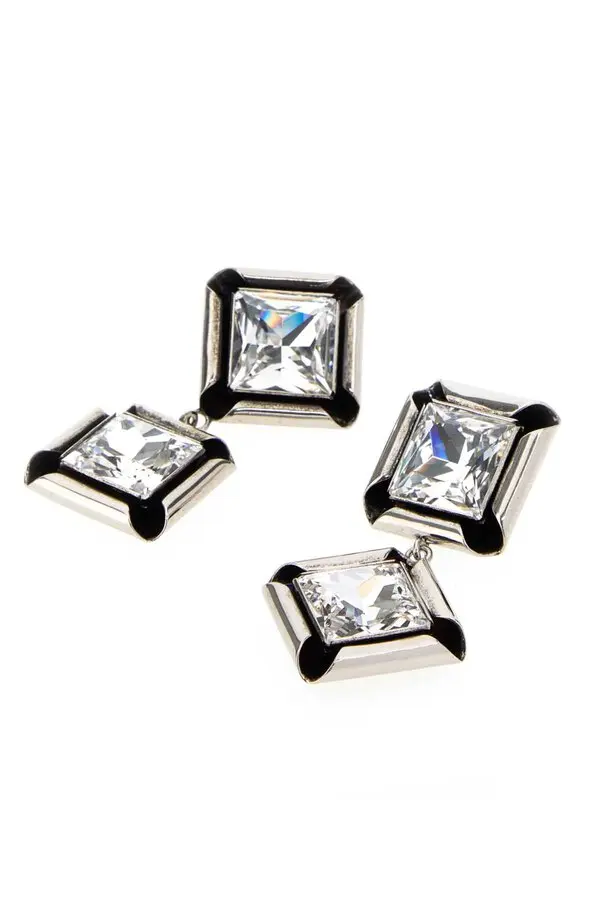 Givenchy Deconstructed Crystal Earrings