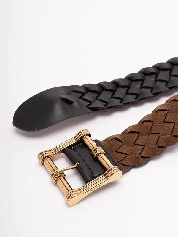 Etro Braided Leather Belt - Multicolor