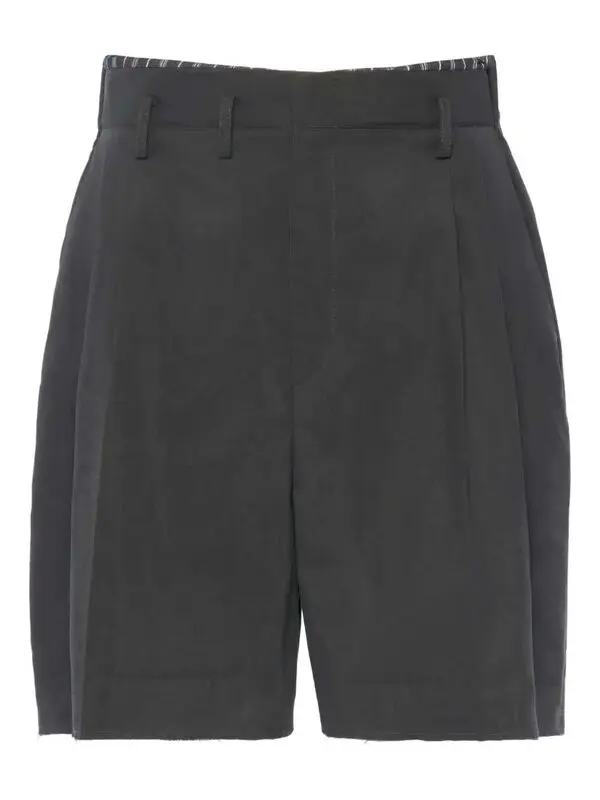 MAISON MARGIELA Pleated Bermuda Shorts