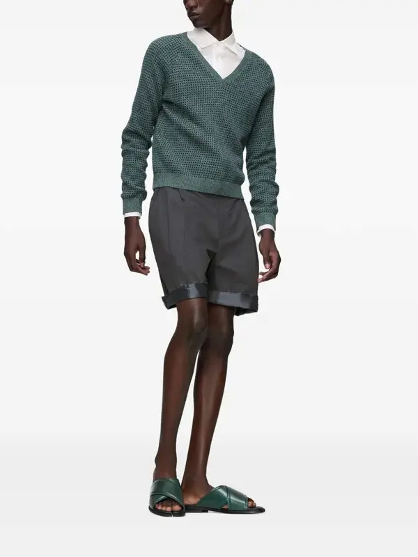 MAISON MARGIELA Pleated Bermuda Shorts