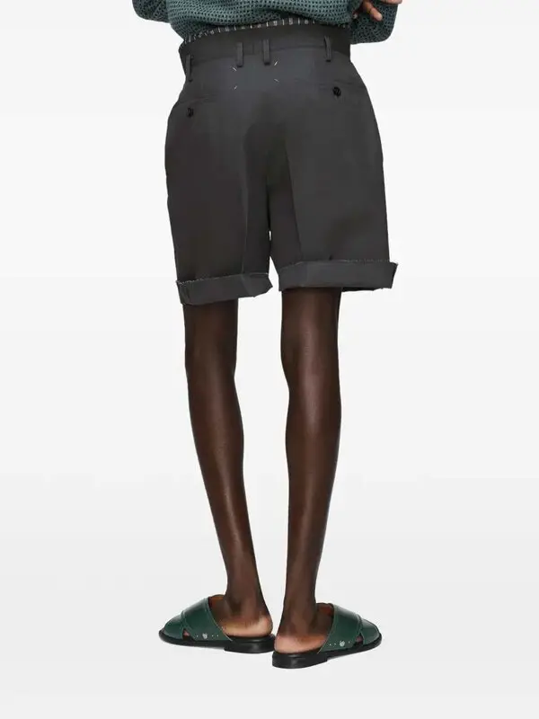 MAISON MARGIELA Pleated Bermuda Shorts
