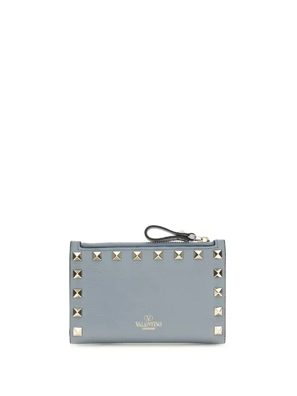 Valentino Garavani Leather Card Holder - Blue