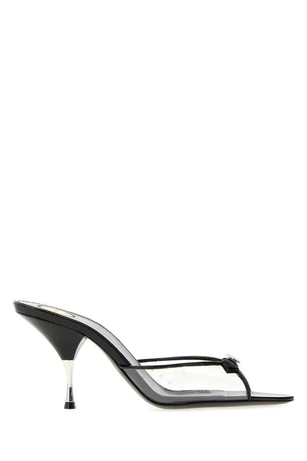 Saint Laurent Transparent Pvc Jerry Mules