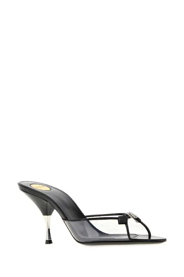 Saint Laurent Transparent Pvc Jerry Mules