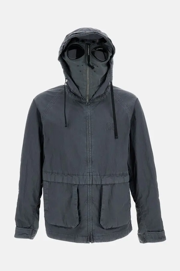 C.P. COMPANY 50 Fili Wax Explorer Jacket With Integrated Goggles - Multicolor