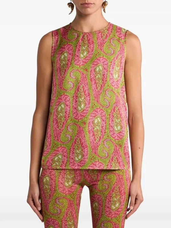 Etro Tank Top With Side Vents
