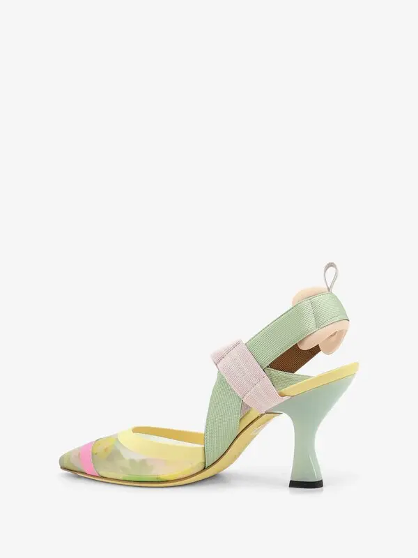 Fendi Colibri Mesh Pumps - Multicolor