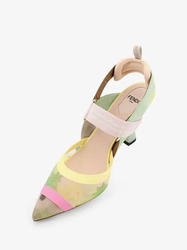 Fendi Colibri Mesh Pumps - Multicolor
