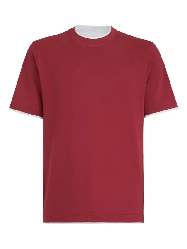 Brunello Cucinelli Crew-neck T-shirt - Red