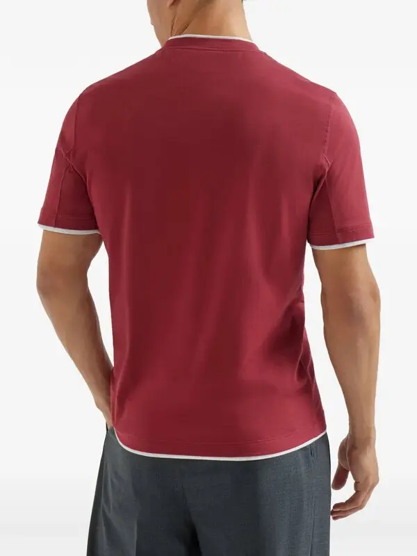 Brunello Cucinelli Crew-neck T-shirt - Red