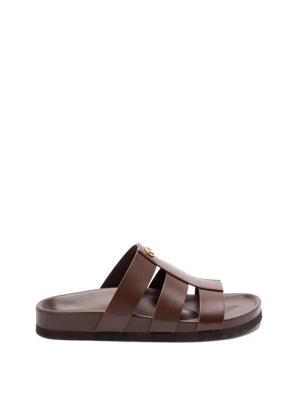 Valentino Garavani Studded Calf Leather Sandals - Multicolor