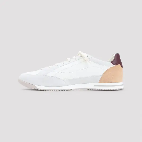 Brunello Cucinelli Leather Lace-up Sneakers - White