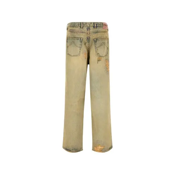 Kenzo Distressed Straight-leg Jeans