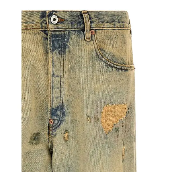 Kenzo Distressed Straight-leg Jeans