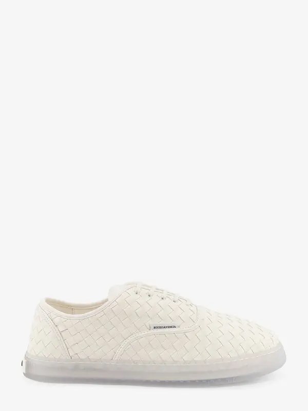 Bottega Veneta Serena Leather Woven Effect Sneakers - Multicolor