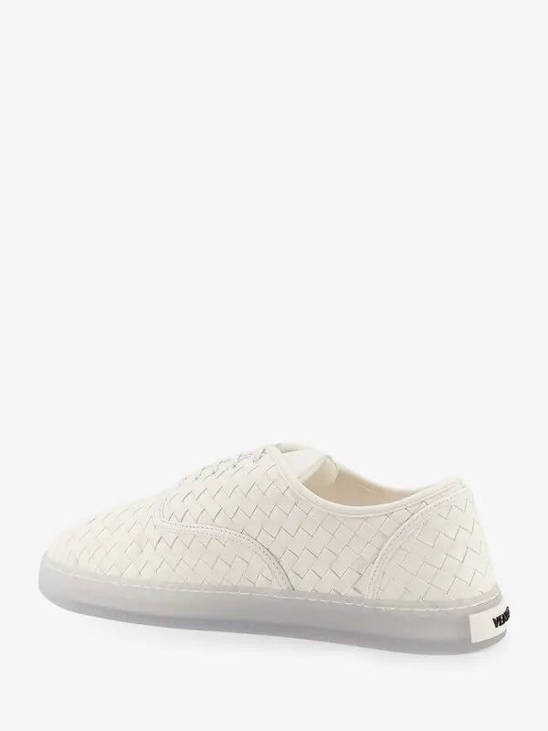 Bottega Veneta Serena Leather Woven Effect Sneakers - Multicolor