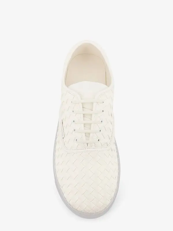 Bottega Veneta Serena Leather Woven Effect Sneakers - Multicolor