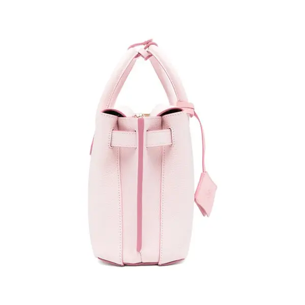 Mcm Calf Leather Top Handle Bag