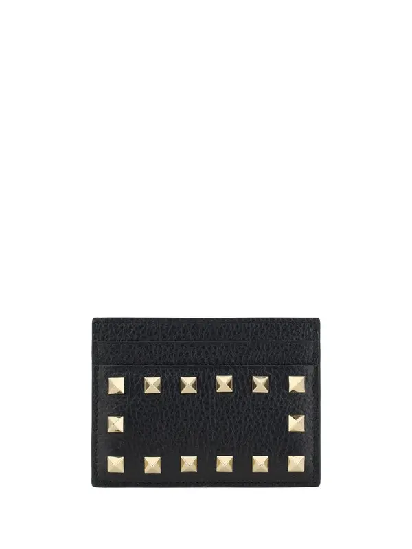 Valentino Garavani Rockstud Card Holder - Black