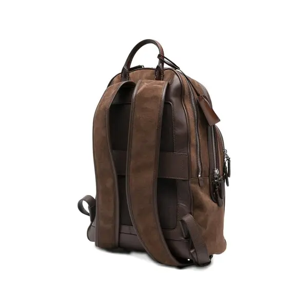 Santoni Suede Leather Backpack