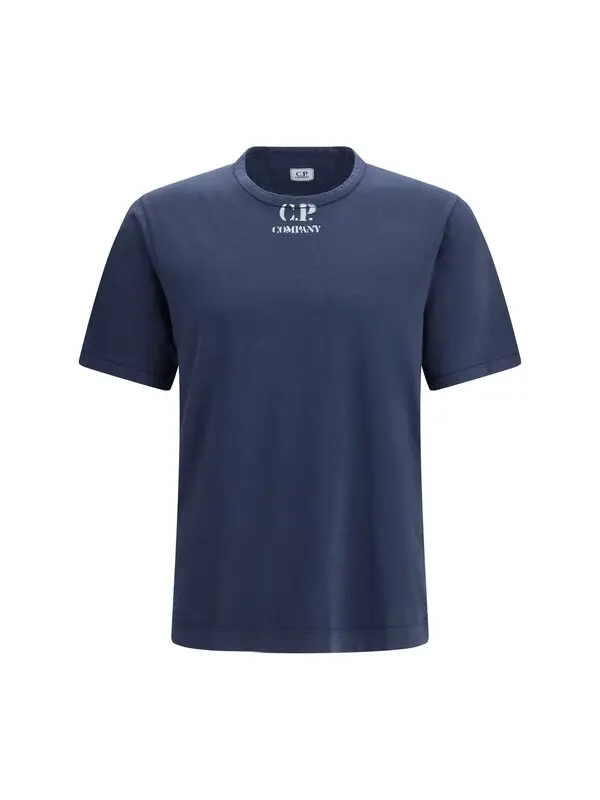 C.P. COMPANY Printed Logo T-shirt - Blue
