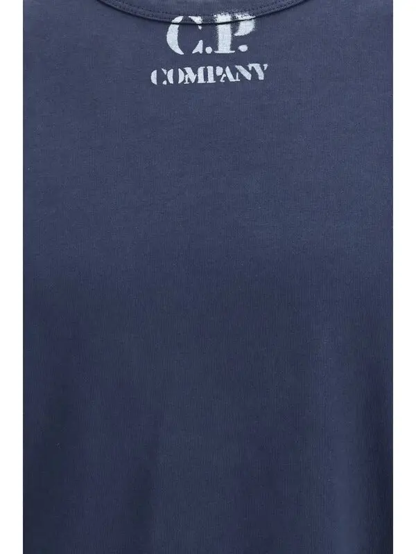 C.P. COMPANY Printed Logo T-shirt - Blue
