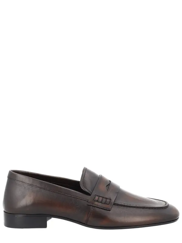 Dries Van Noten Leather Loafer - Brown