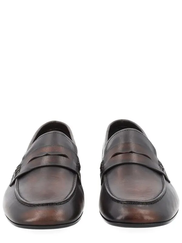Dries Van Noten Leather Loafer - Brown