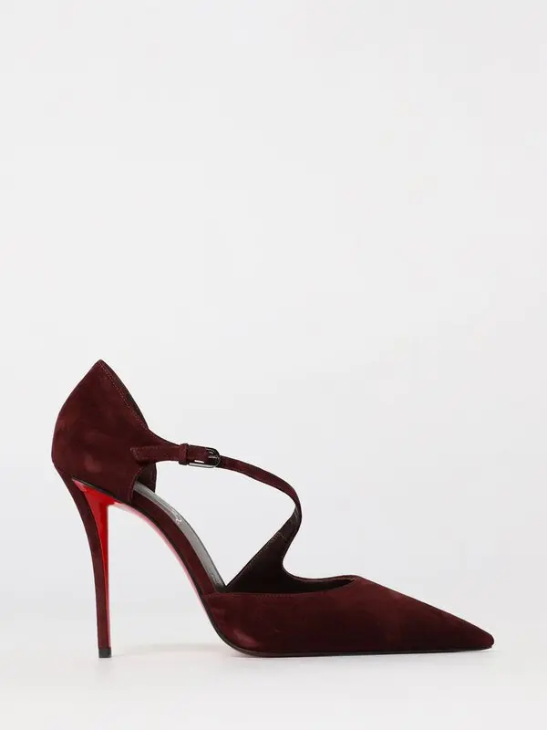 CHRISTIAN LOUBOUTIN Suede Mary Jane Pumps