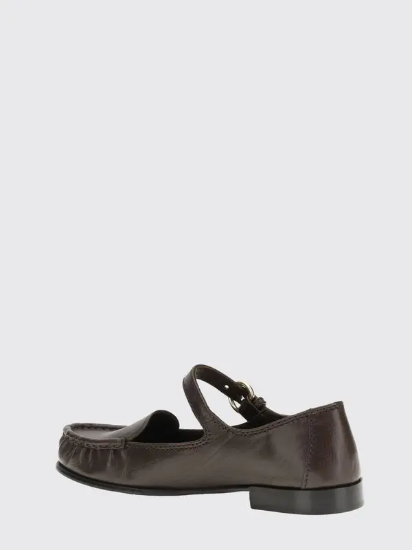 Miu Miu Dark Calf Leather Loafers