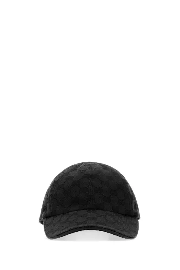 Gucci Gg Fabric Baseball Cap - Black