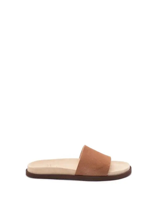 Brunello Cucinelli Leather Slides - Multicolor
