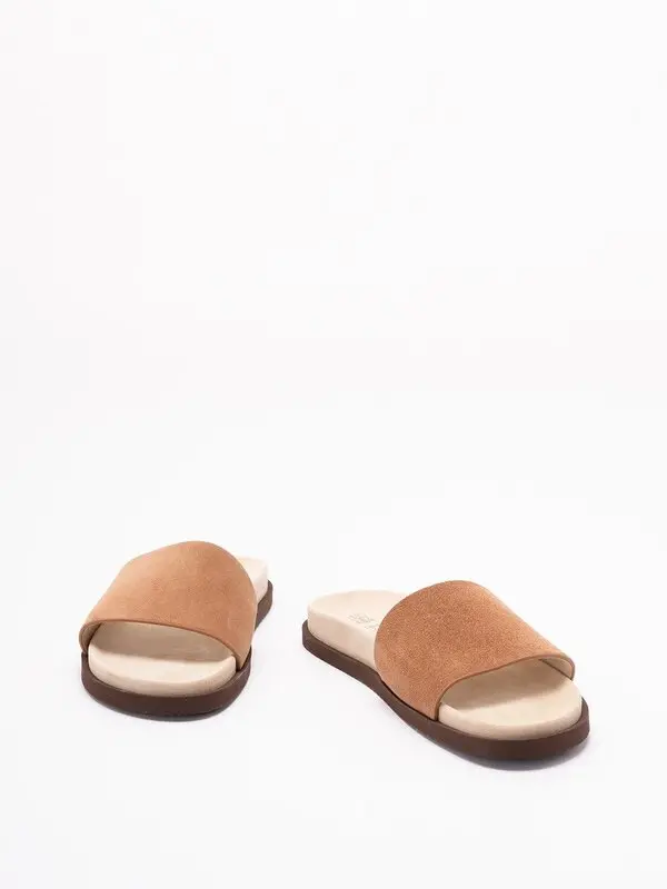 Brunello Cucinelli Leather Slides - Multicolor