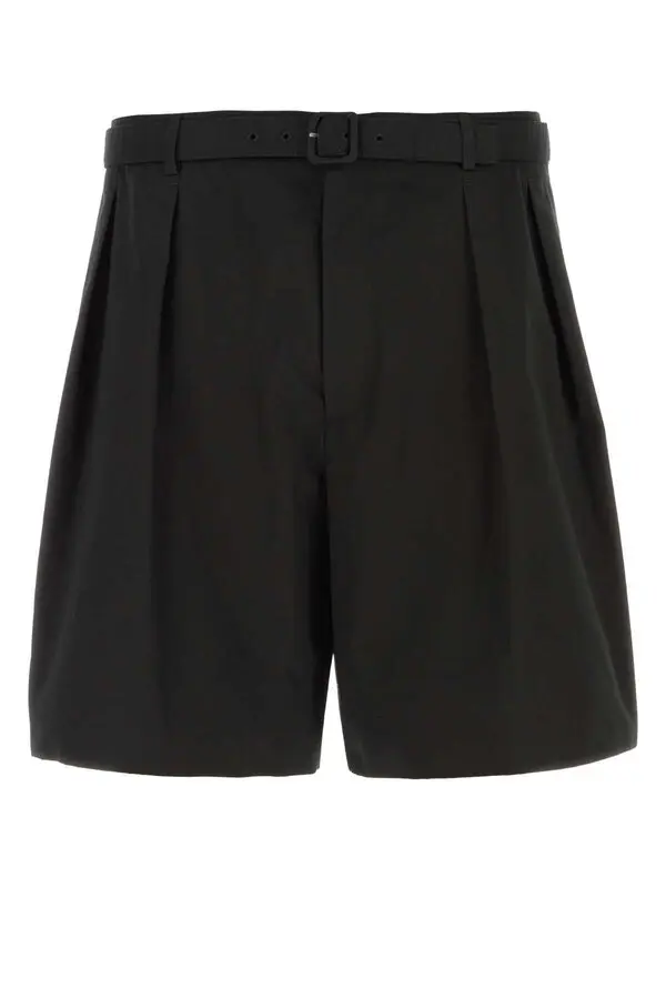 Saint Laurent Poplin Bermuda Shorts - Black