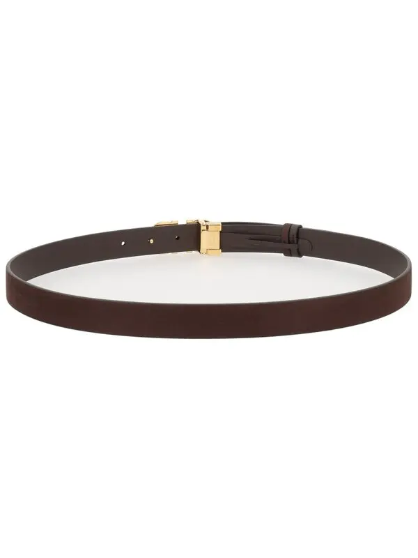 FERRAGAMO Reversible Gancini Belt - Brown