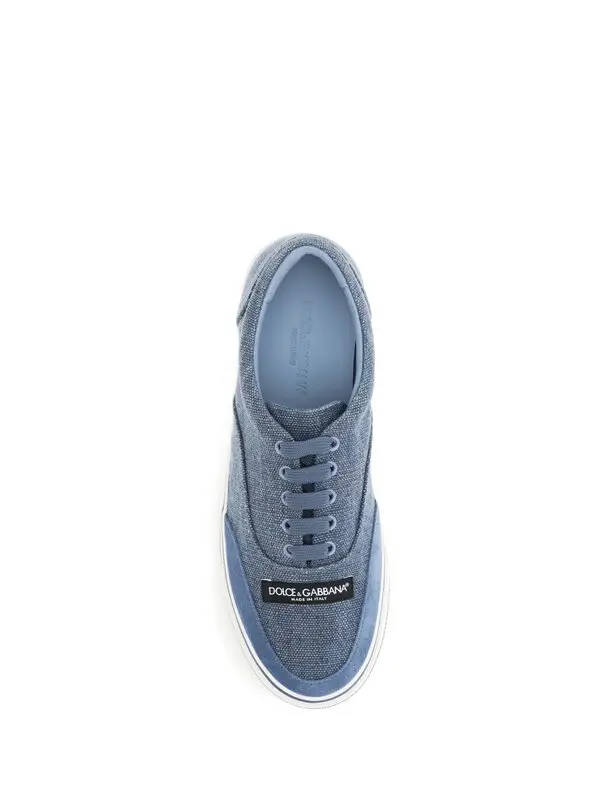 Dolce & Gabbana Dg Sailing Linen Sneakers - Blue