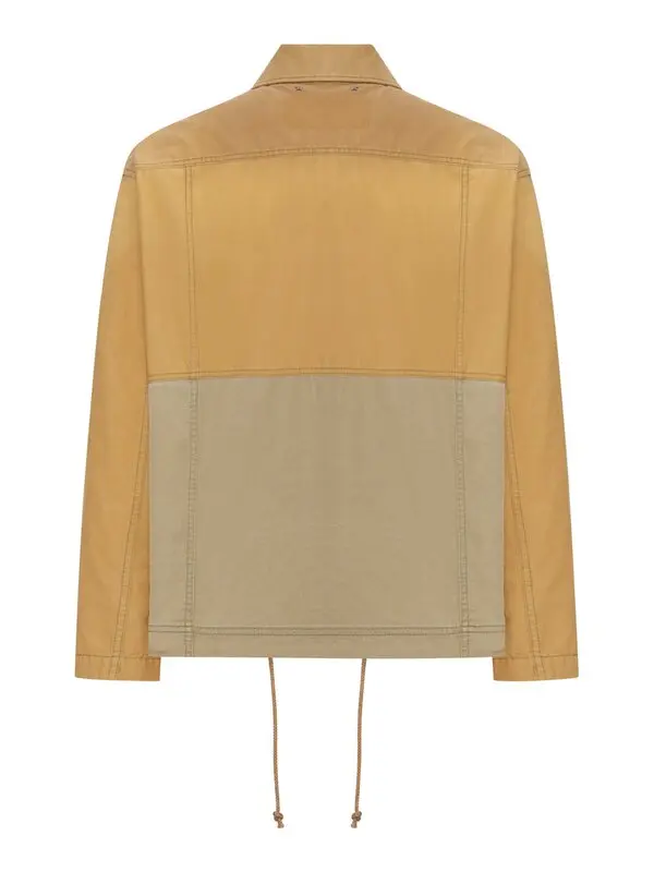 GOLDEN GOOSE Color Block Cotton Utility Jacket