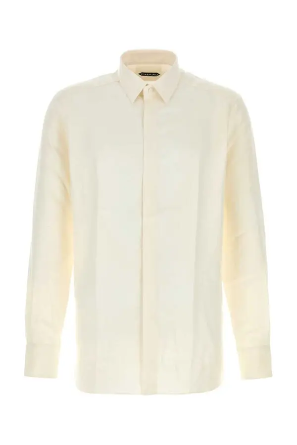 TOM FORD Ivory Twill Shirt - White