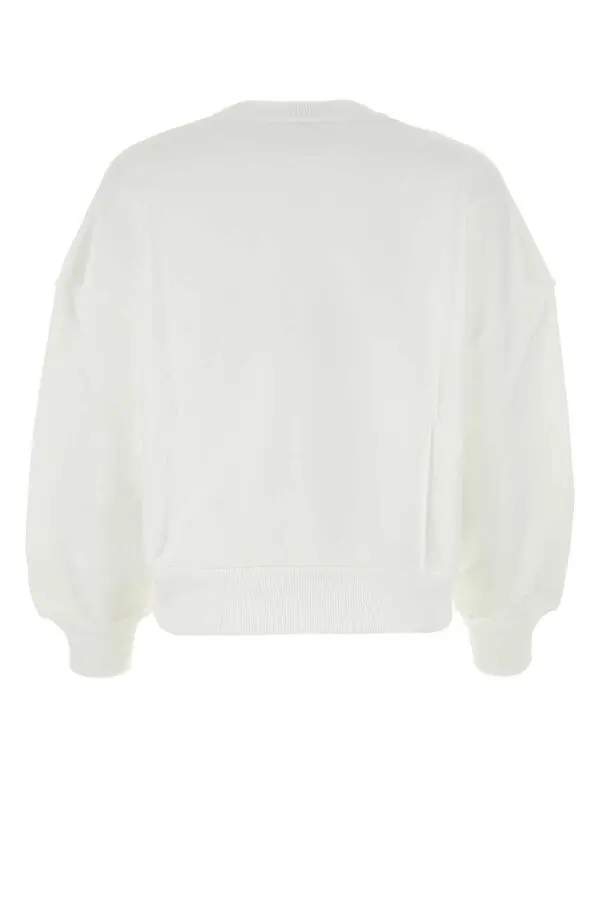 Alexander McQueen Graphic Print Cotton Sweatshirt - White