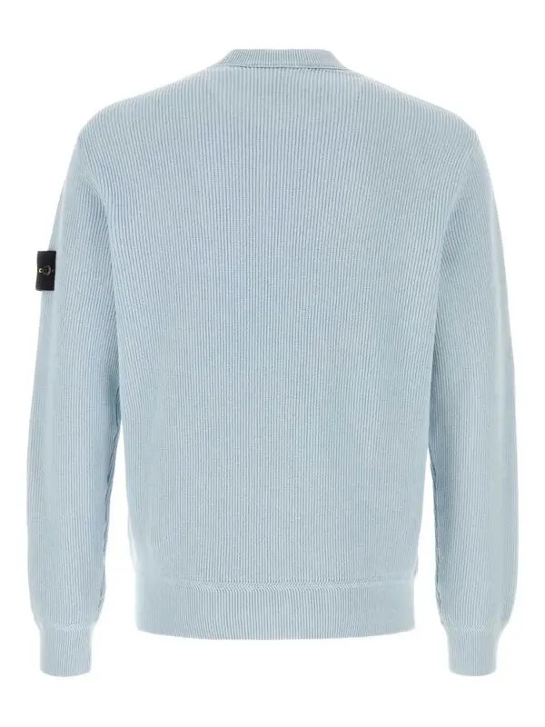 Stone Island Ribbed Soft Organic Cotton Crewneck Pullover - Multicolor