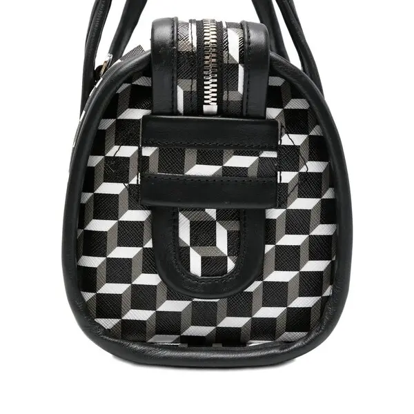 Pierre Hardy Geometric Pattern Canvas Tote Bag